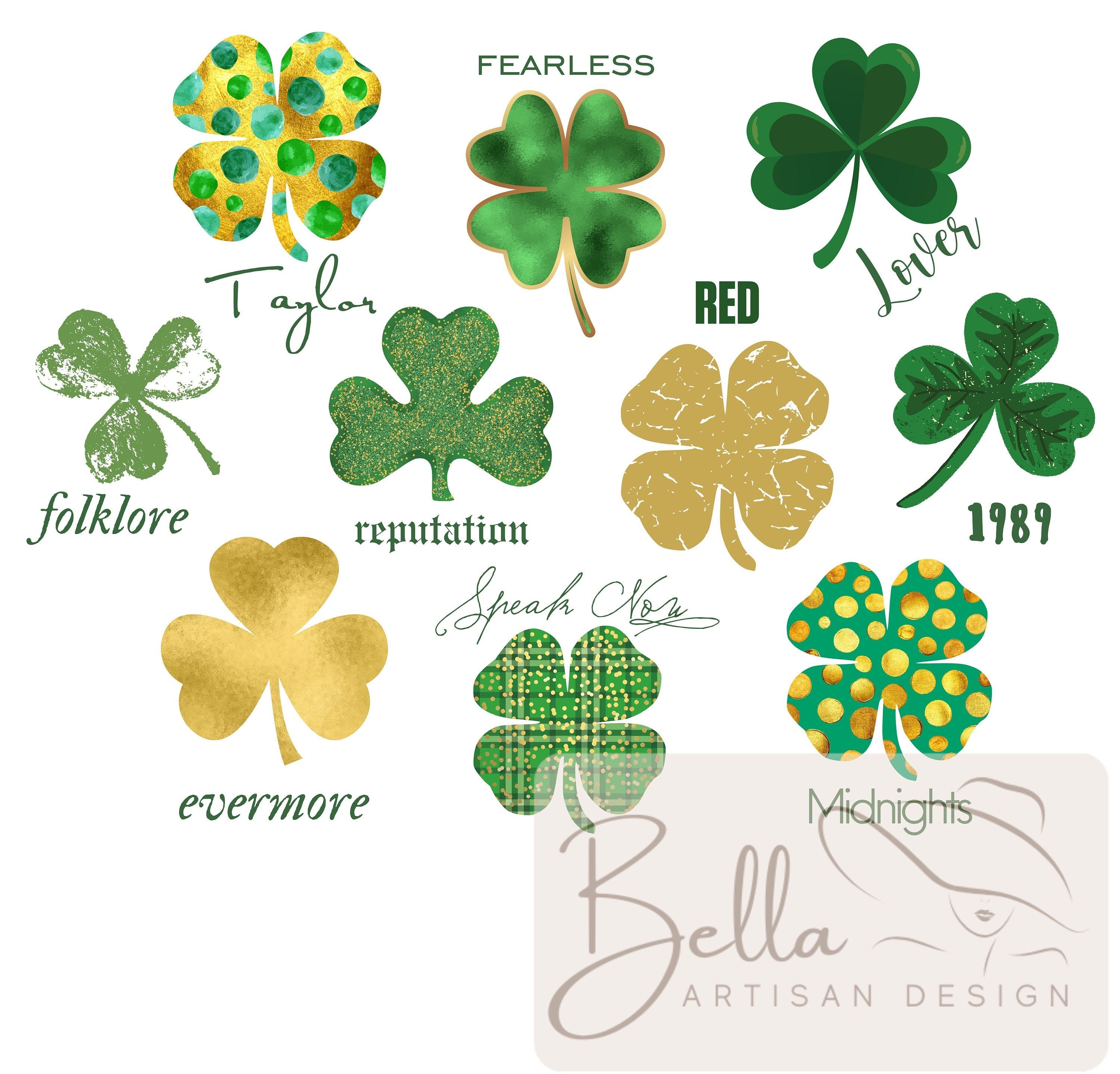 St. Patrick's Day Albums PNG, Shamrock Albums PNG, in My Lucky Era, St ...
