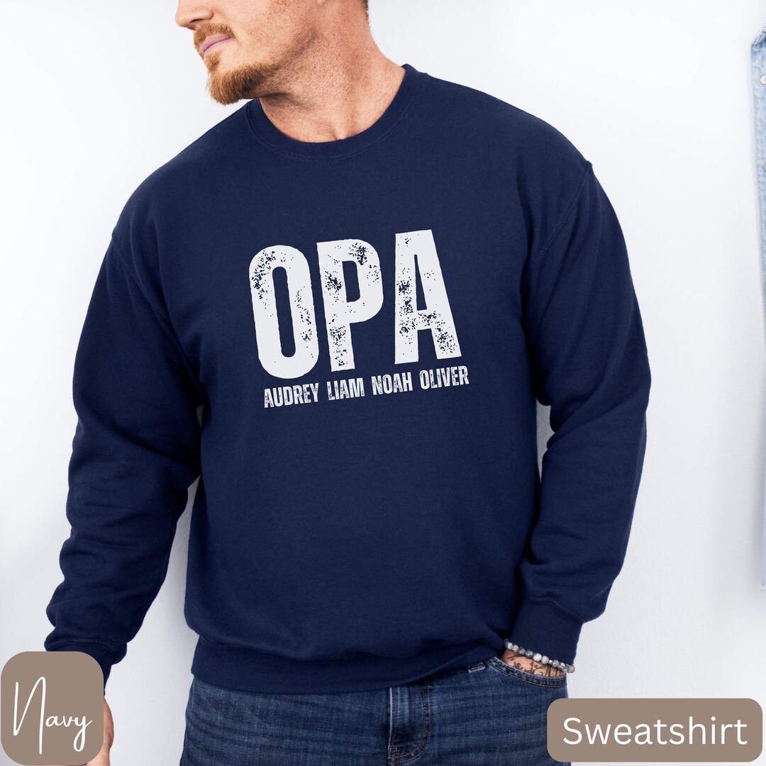 Opa Shirt With Kids Names, Personalized Opa Shirt, Father’s Day Gifts ...