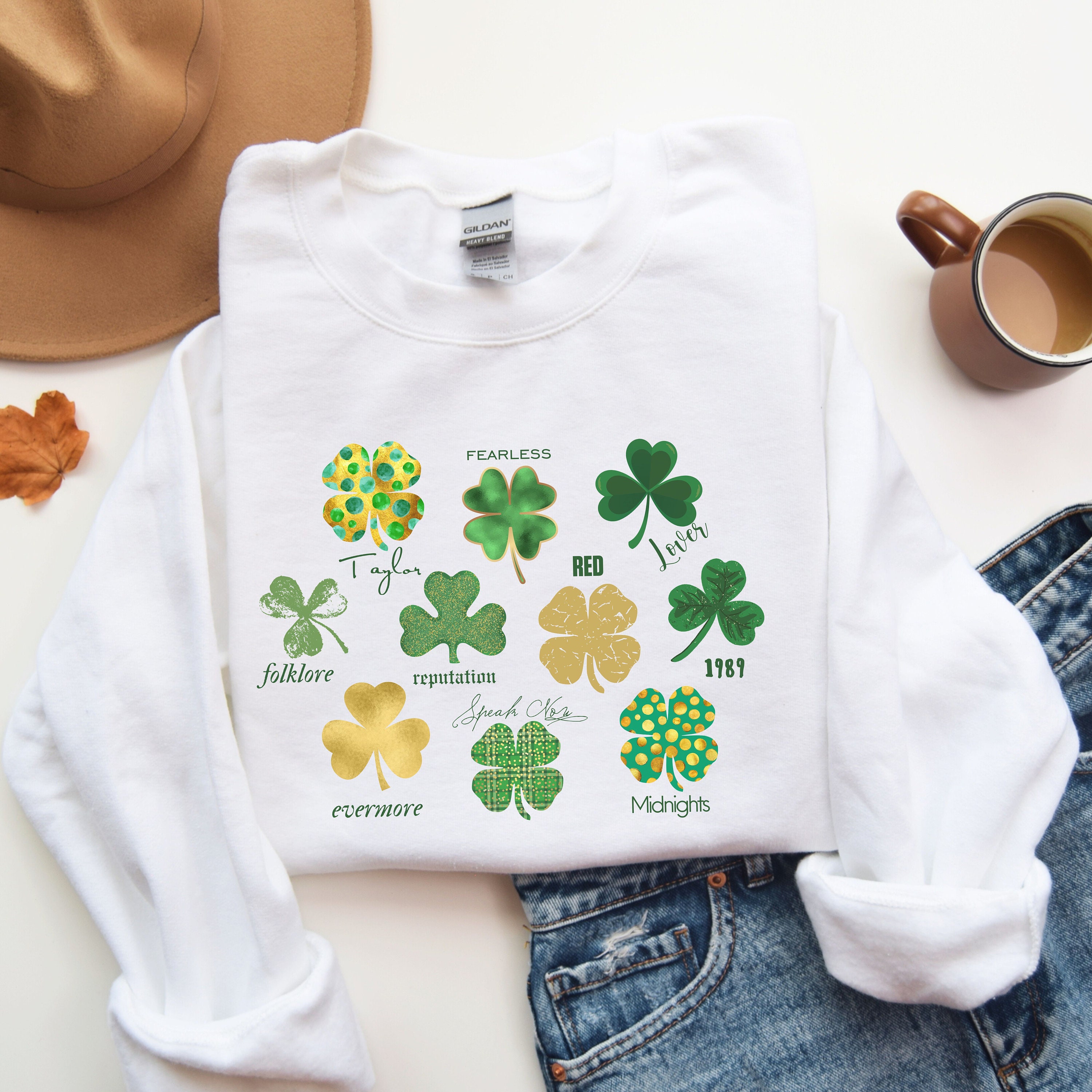 St. Patrick's Day Albums PNG, Shamrock Albums PNG, in My Lucky Era, St ...