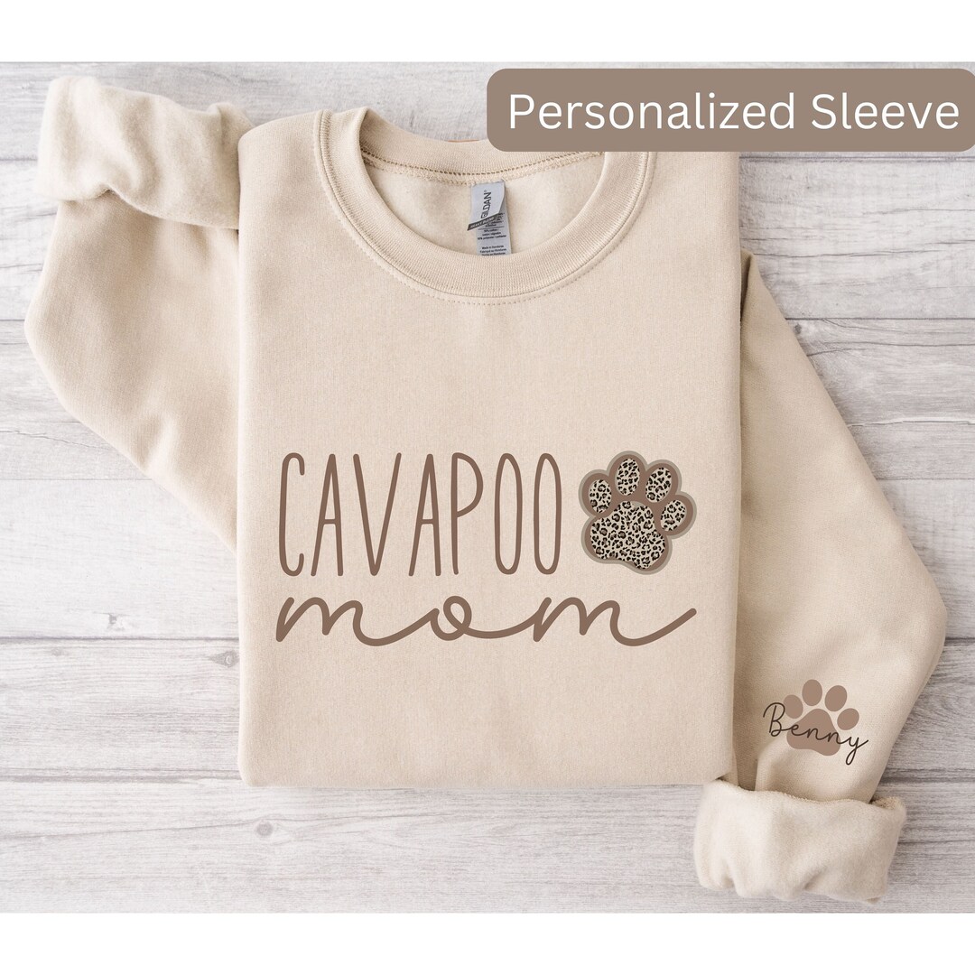 Personalized Cavapoo Mom Sweatshirt, Cavapoo Sweatshirt, Custom Cavapoo ...