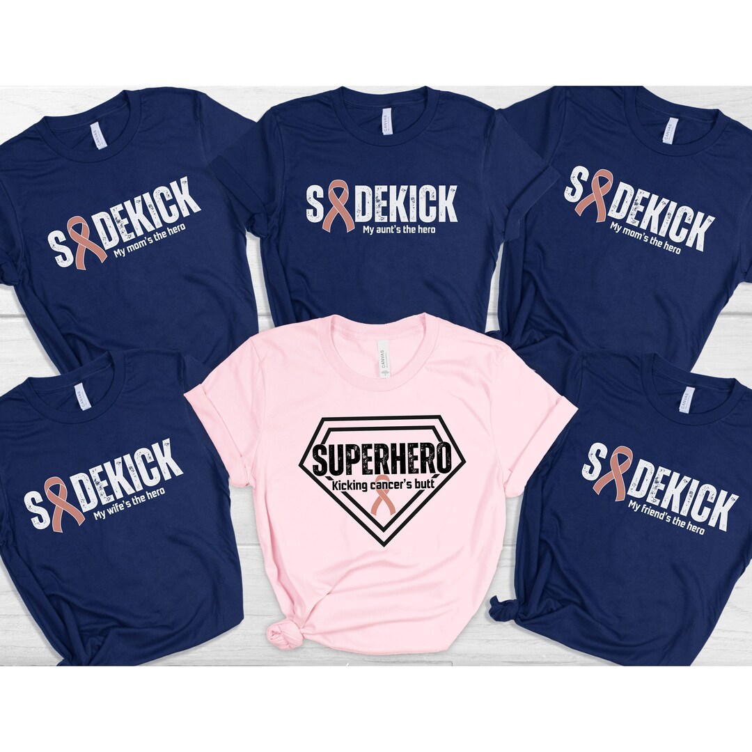 Cancer Team Shirts, Hero and Sidekick, Cancer Support Shirts, Matching ...