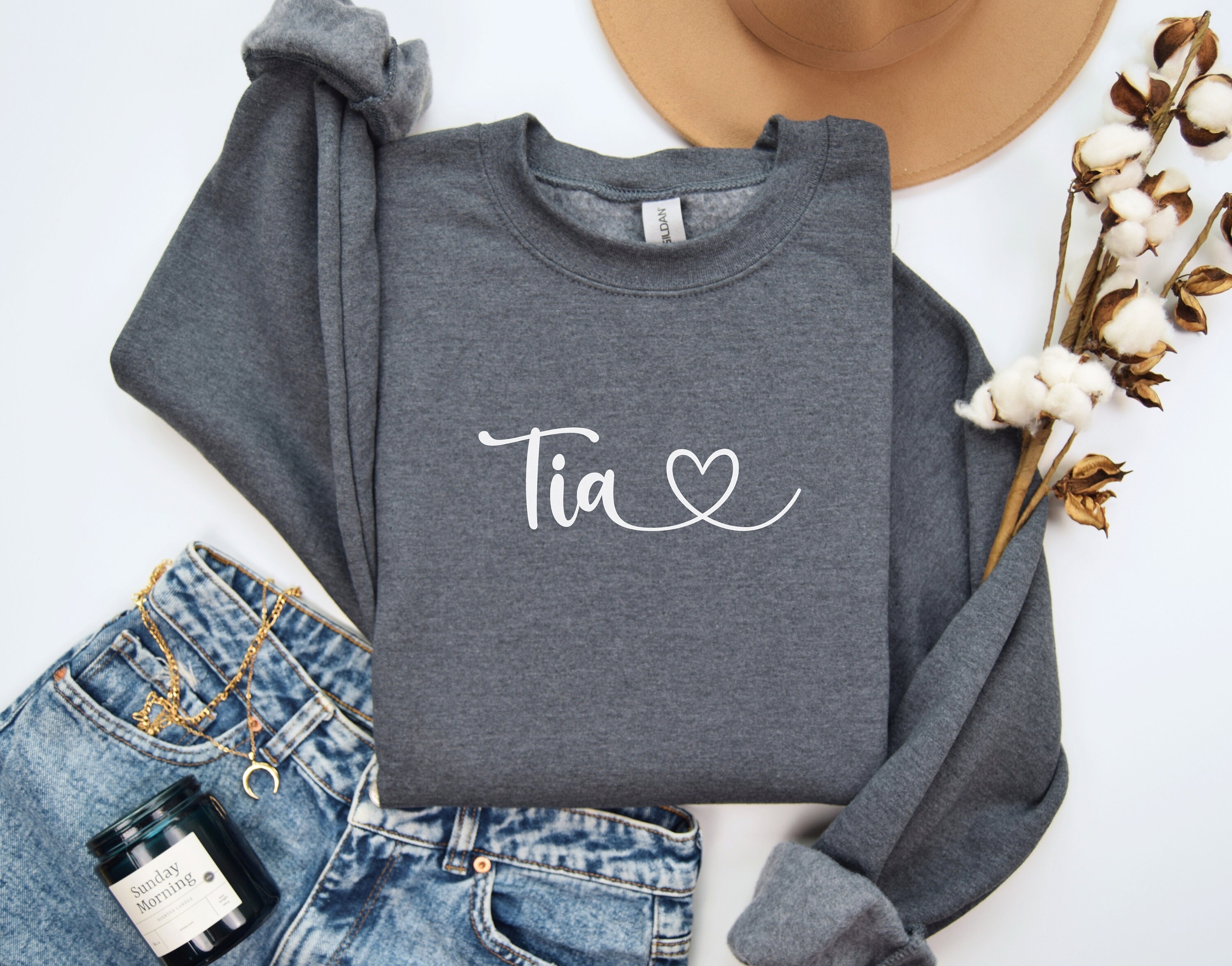 Tia Sweatshirt Personalized, Custom Tia Shirt With Names, Sleeve ...