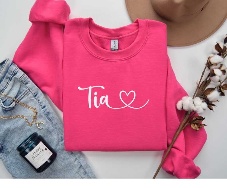Tia Sweatshirt Personalized, Custom Tia Shirt With Names, Sleeve ...