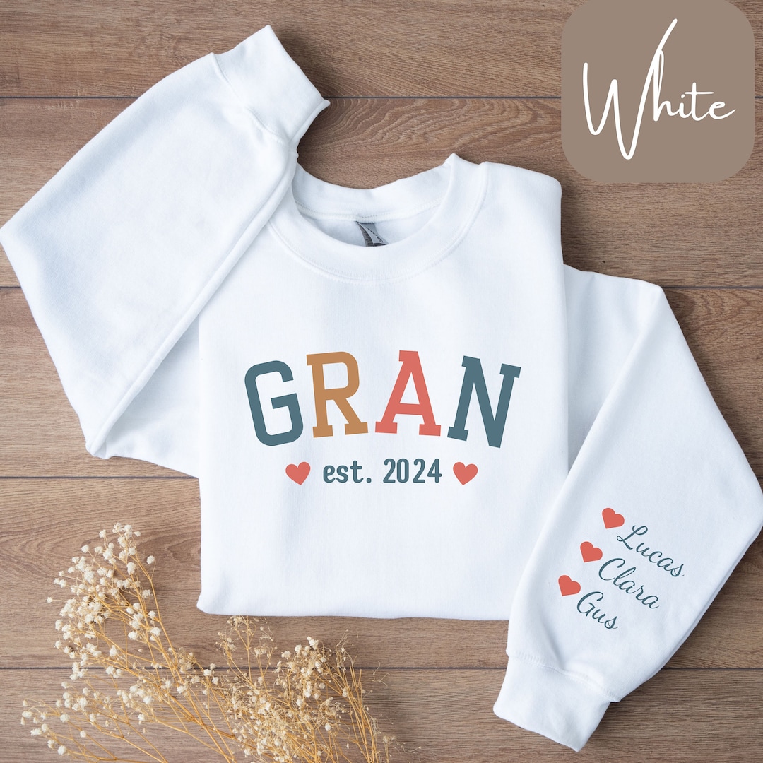 Personalized Gran Sweatshirt or T-shirt, Gran Est Shirt, Gran Shirt ...