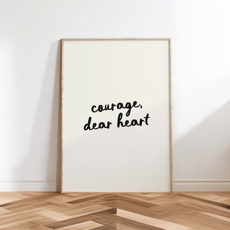 Courage Poster - Etsy