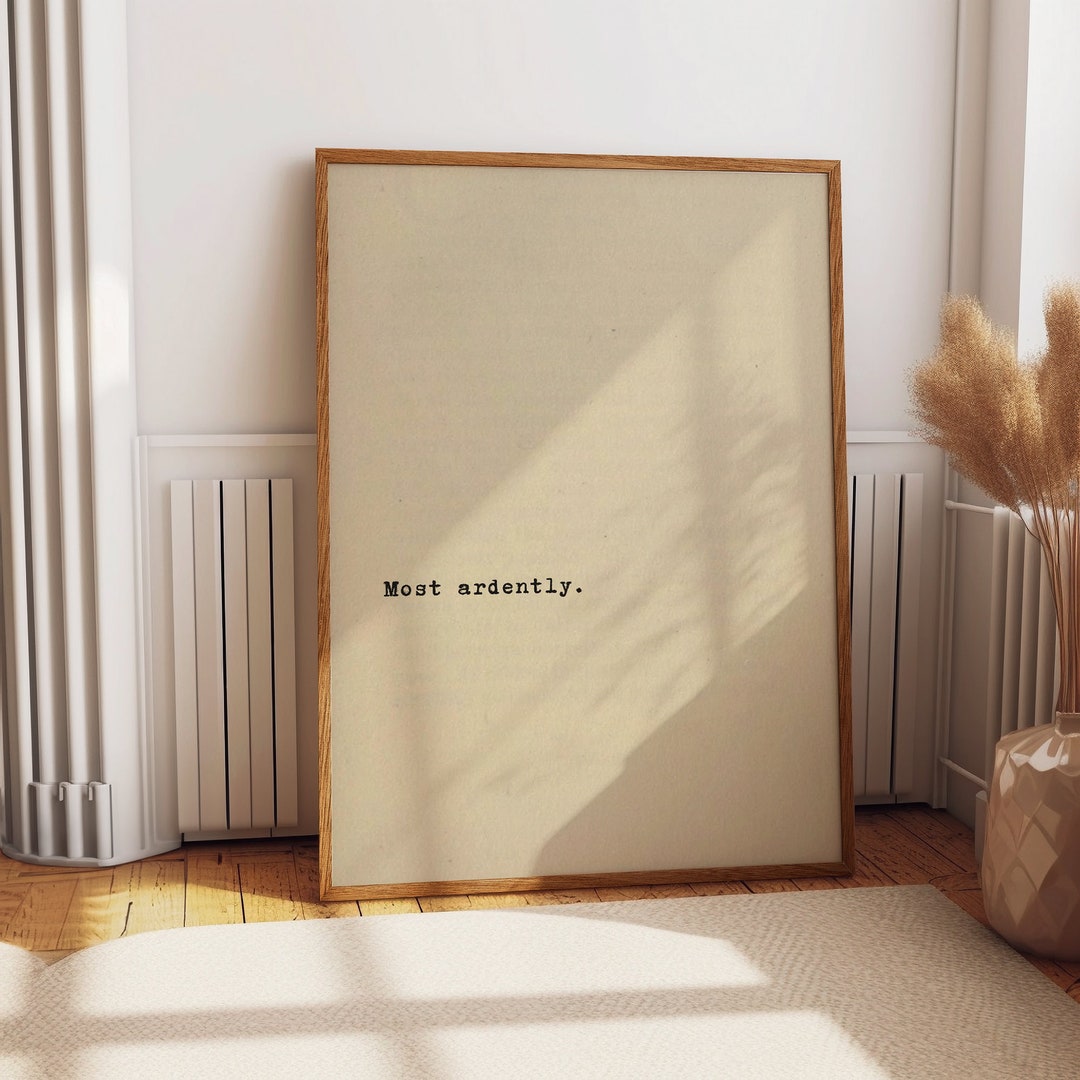 Jane Austen Quote Print, Pride and Prejudice Poster Apartment Decor ...