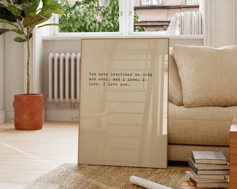 Jane Austen Quote Print, Pride and Prejudice Poster, Literary Decor ...