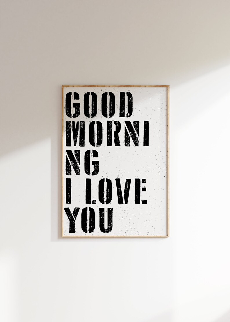 Coffee Bar Sign, Coffee Station Decor, Good Morning Print, Minimalist ...
