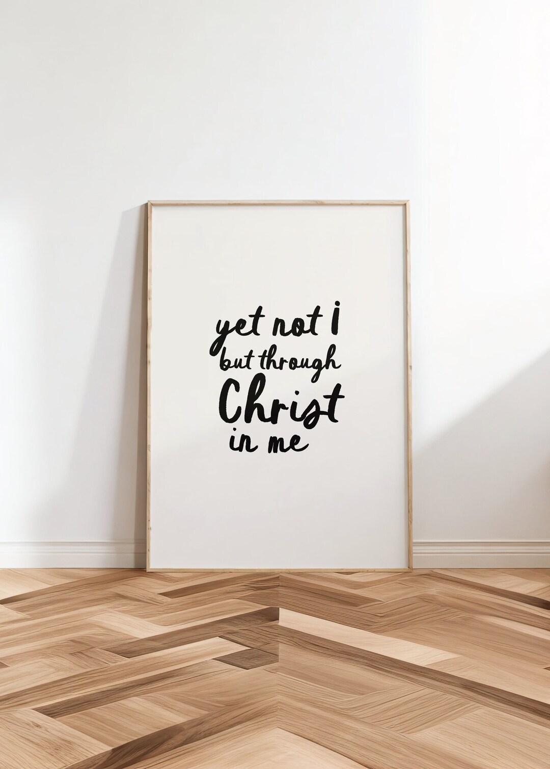 Christ in Me Art Print Minimalist Christian Wall Art Retro Poster Print ...
