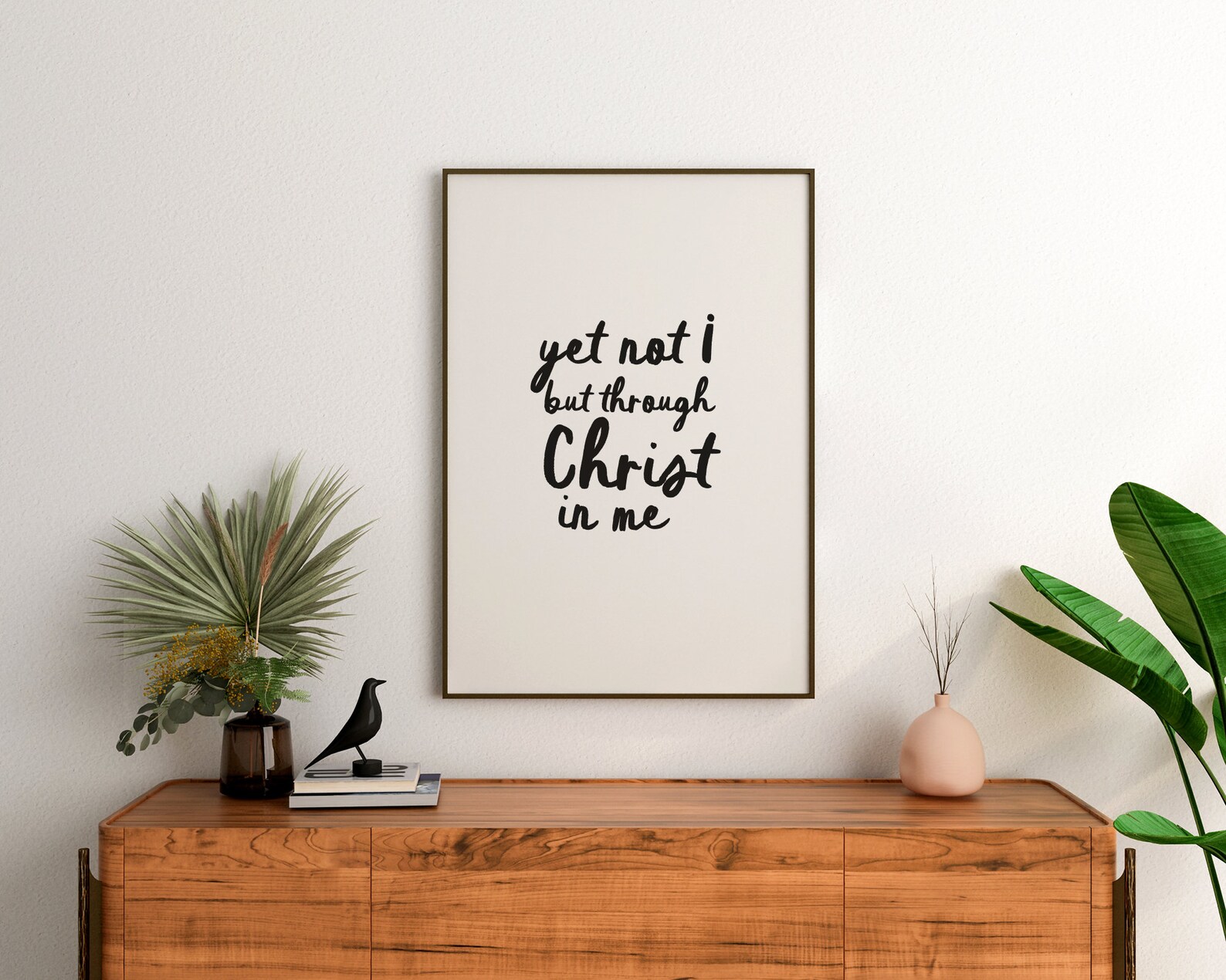 Christ in Me Art Print Minimalist Christian Wall Art Retro Poster Print ...