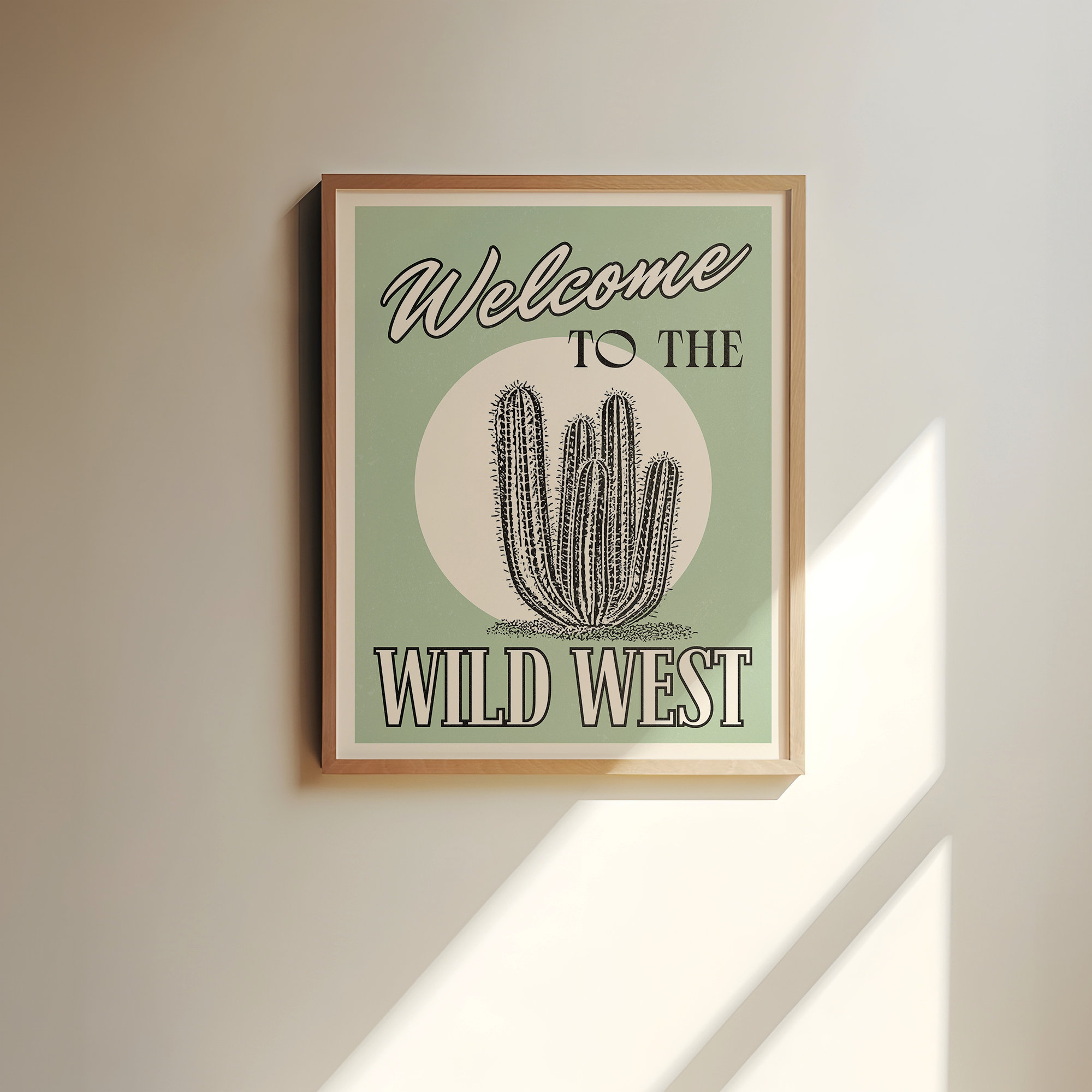 Wild West Poster Vintage Western Wall Art, Cowboy Cute Apartment Decor ...