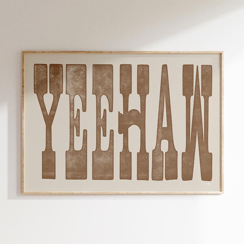 Yeehaw Print - Etsy