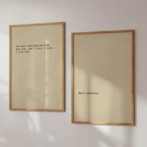 Jane Austen Quote Print Bundle Set of 2 Prints, Pride and Prejudice ...