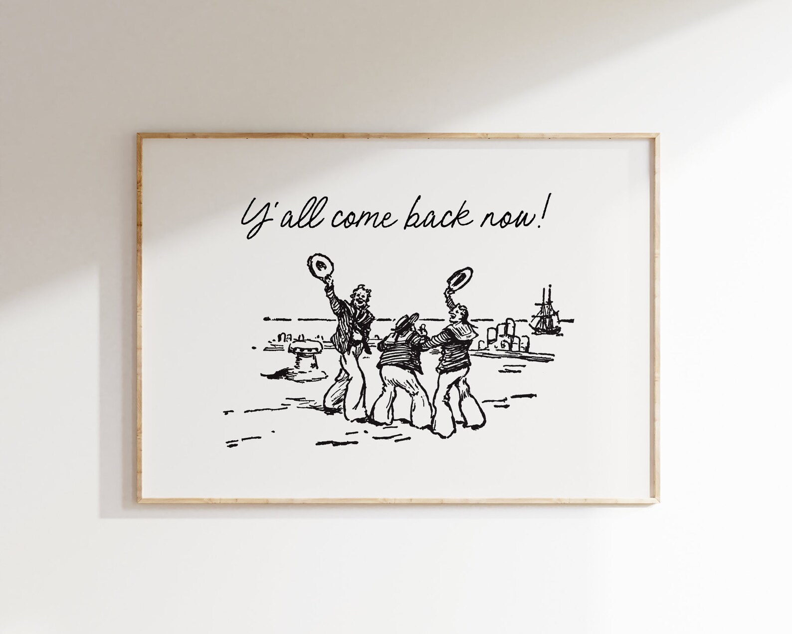 Y'all Come Back Now Poster - Physical Southern Hospitality Print ...