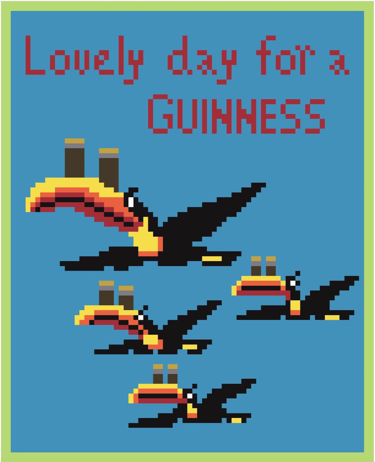 Guinness 18 Mesh Needlepoint Chart - Etsy