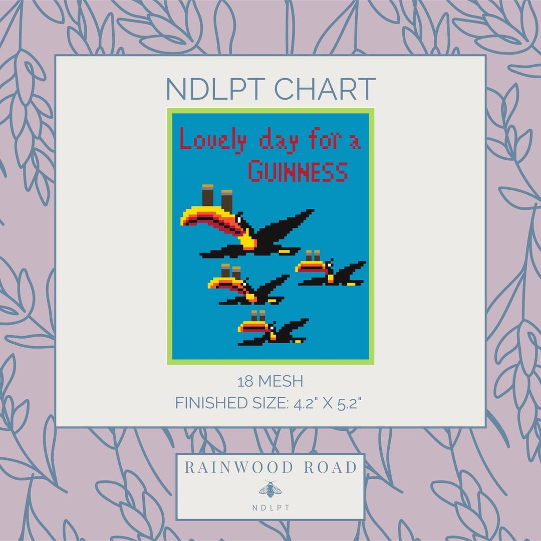 Guinness 18 Mesh Needlepoint Chart - Etsy