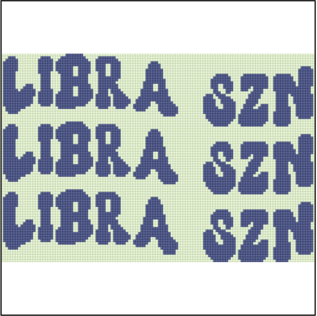 Libra Szn Needlepoint Chart Download - Etsy