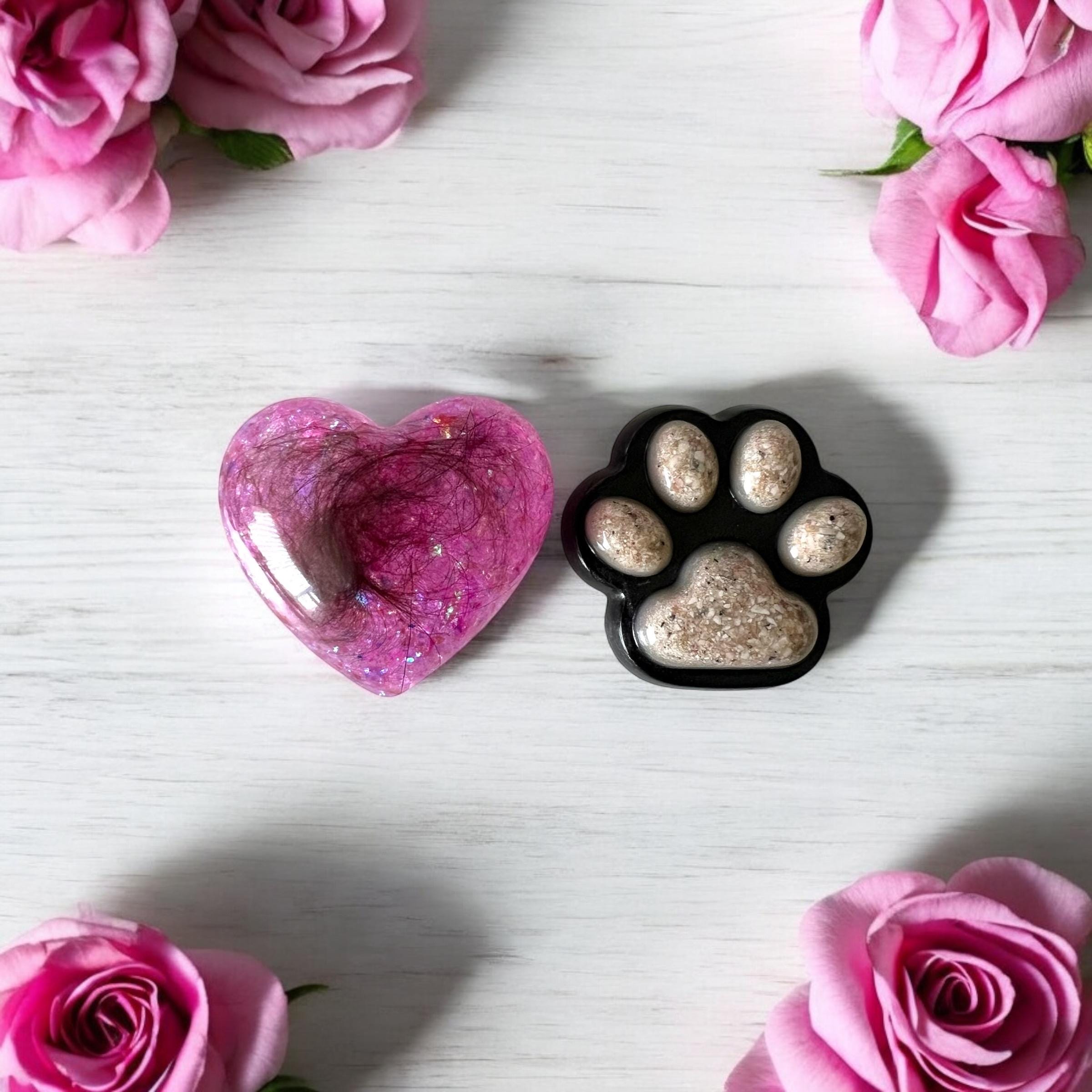 Paw Print and Heart Keepsake Bundle. Bereavement. - Etsy UK