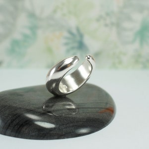Sterling Silver Ear Cuff No Piercing Ear Cuff Minimalist Silver Cuff ...