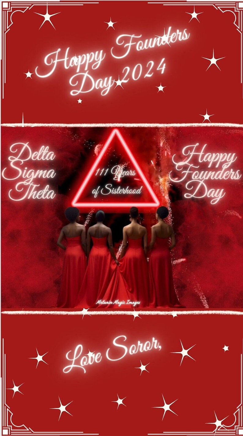 Delta Sigma Theta Founders Day Animated E-card (customizable) - Etsy
