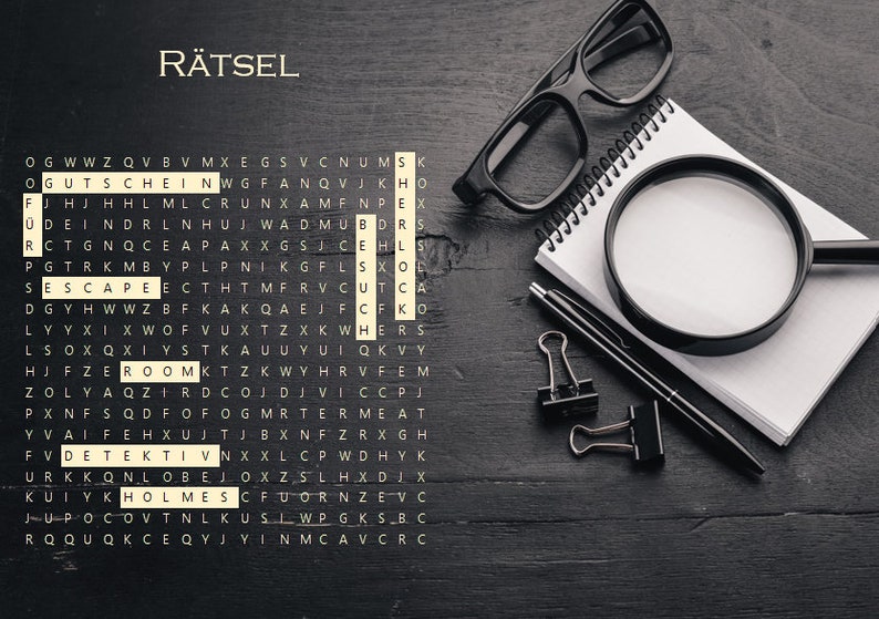 Escape Room Personalisierte Gutschein Rätsel als kreative Geschenkidee ...