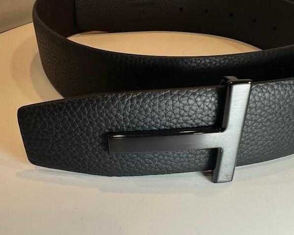 Black & Brown Leather Enamel T RIDGE BELT With Black Buckle - Etsy
