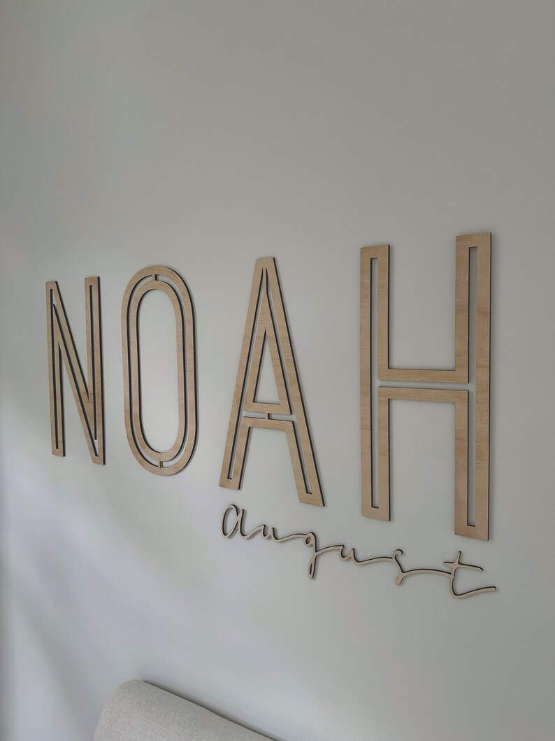 Wooden Crib Sign | Custom Wood Name Sign | Kids Room Decor | Baby Name ...