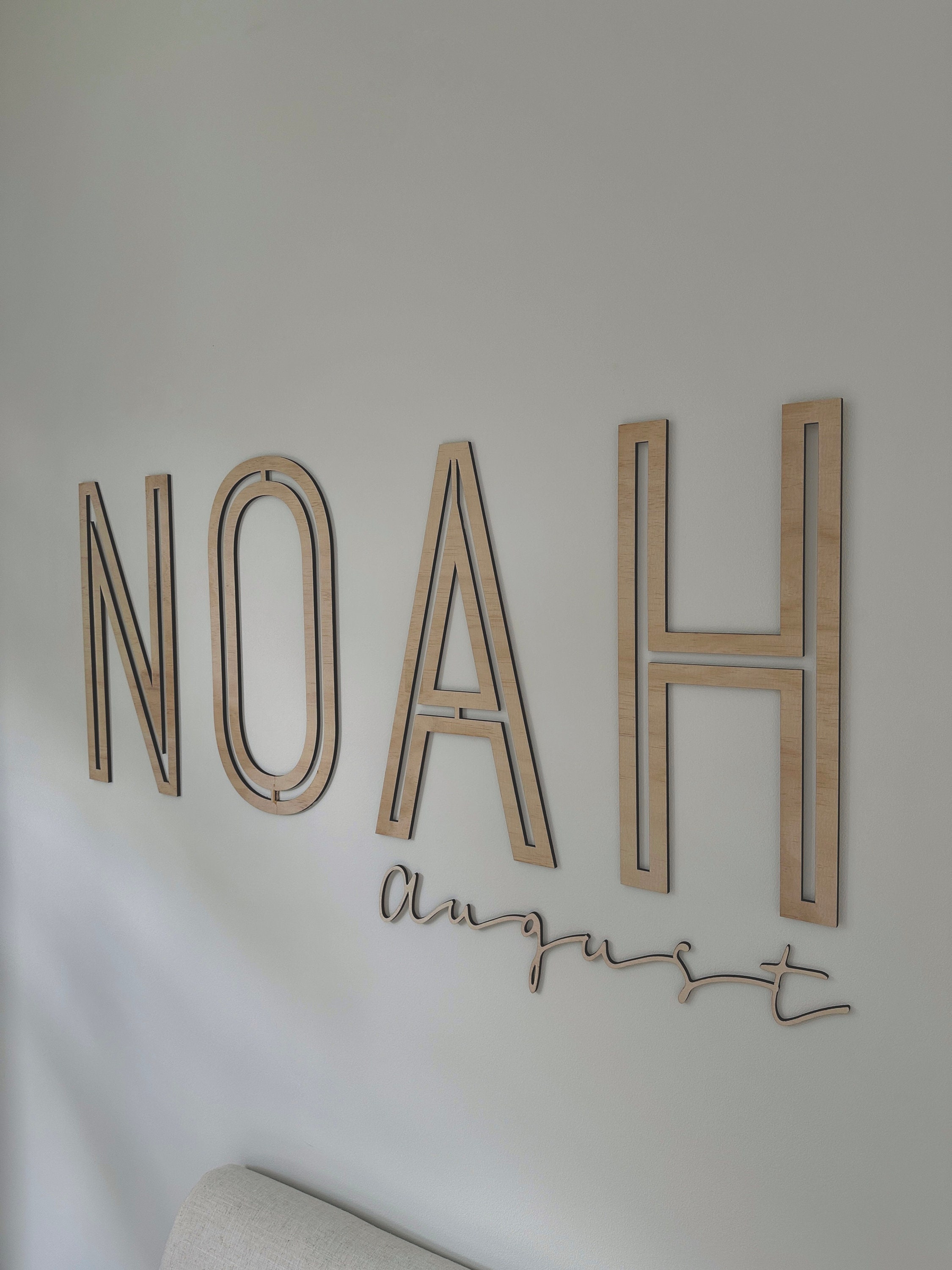 Wooden Crib Sign | Custom Wood Name Sign | Kids Room Decor | Baby Name ...