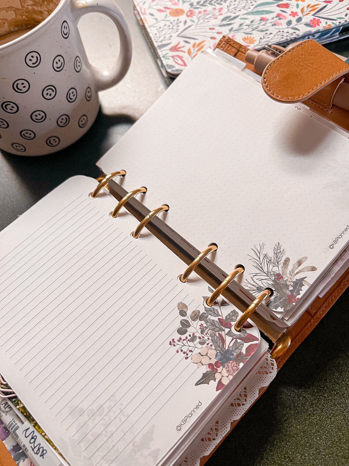 Personal & Personal Wide Winter Notes - Etsy