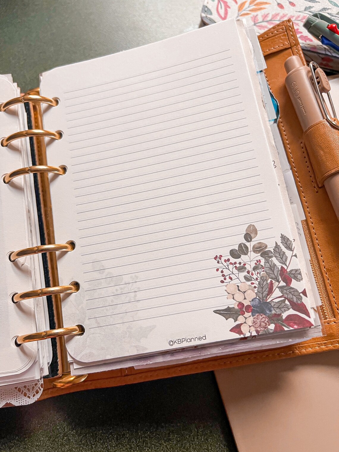 Personal & Personal Wide Winter Notes - Etsy