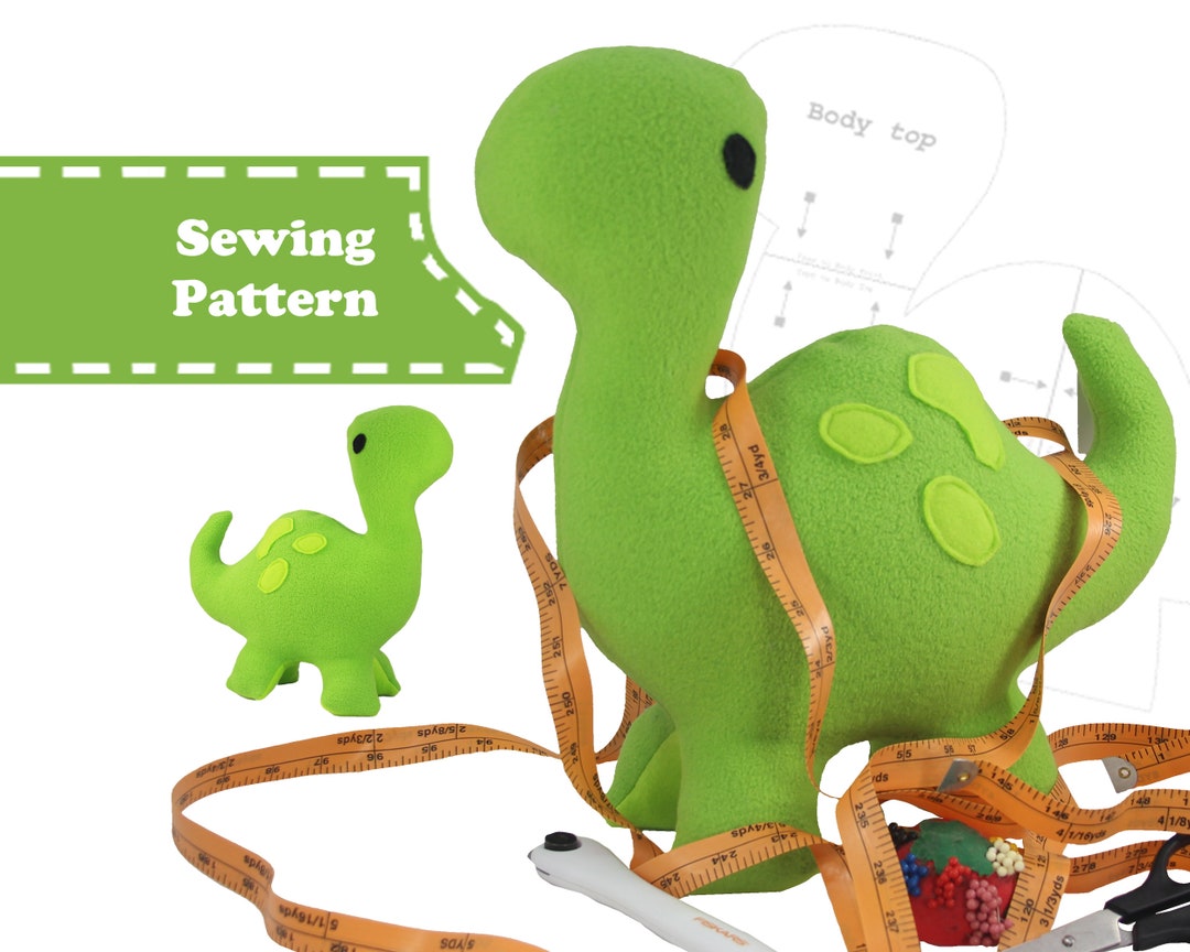 Dinosaur Plush Sewing Pattern Digital Download - Etsy