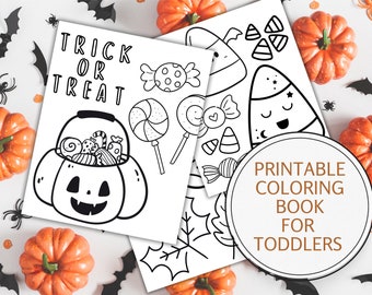 PRINTABLE Halloween V4 Coloring Pages. Toddlers Party Games Birthday ...