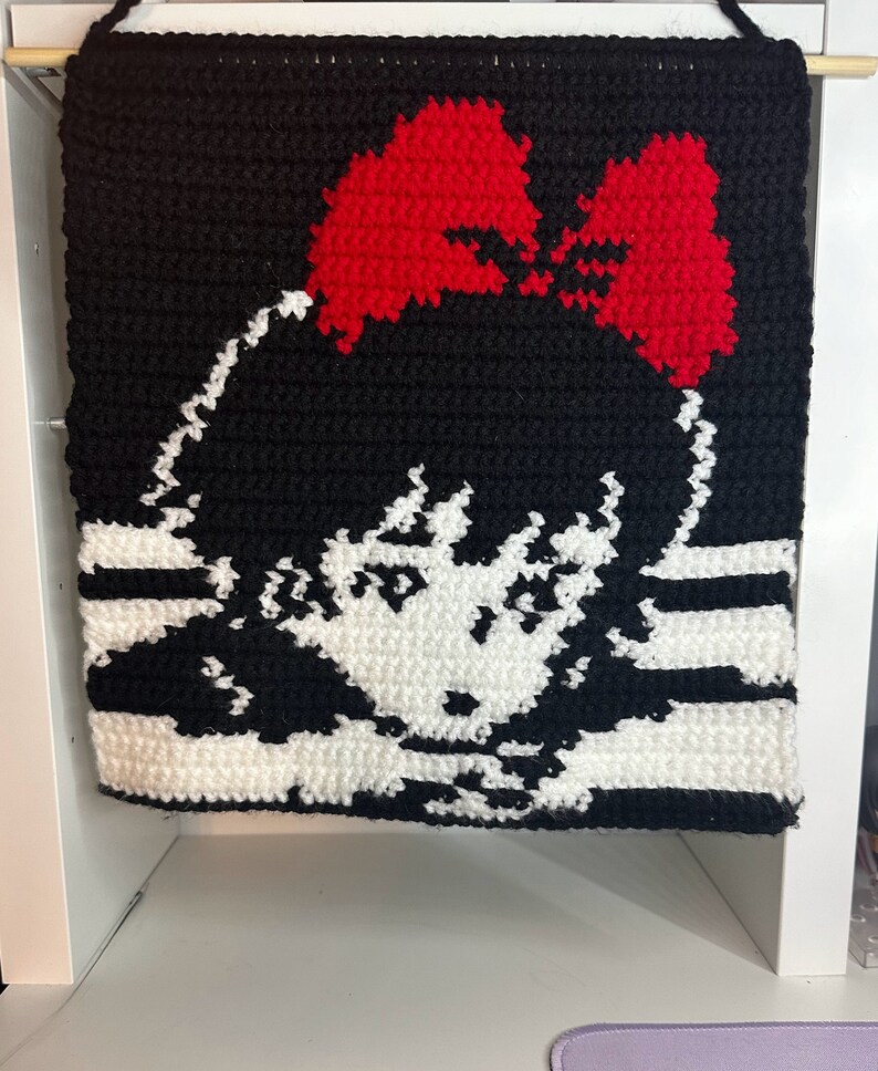 Kiki's Delivery Service Studio Ghibli Kiki Crochet Tapestry Wall ...