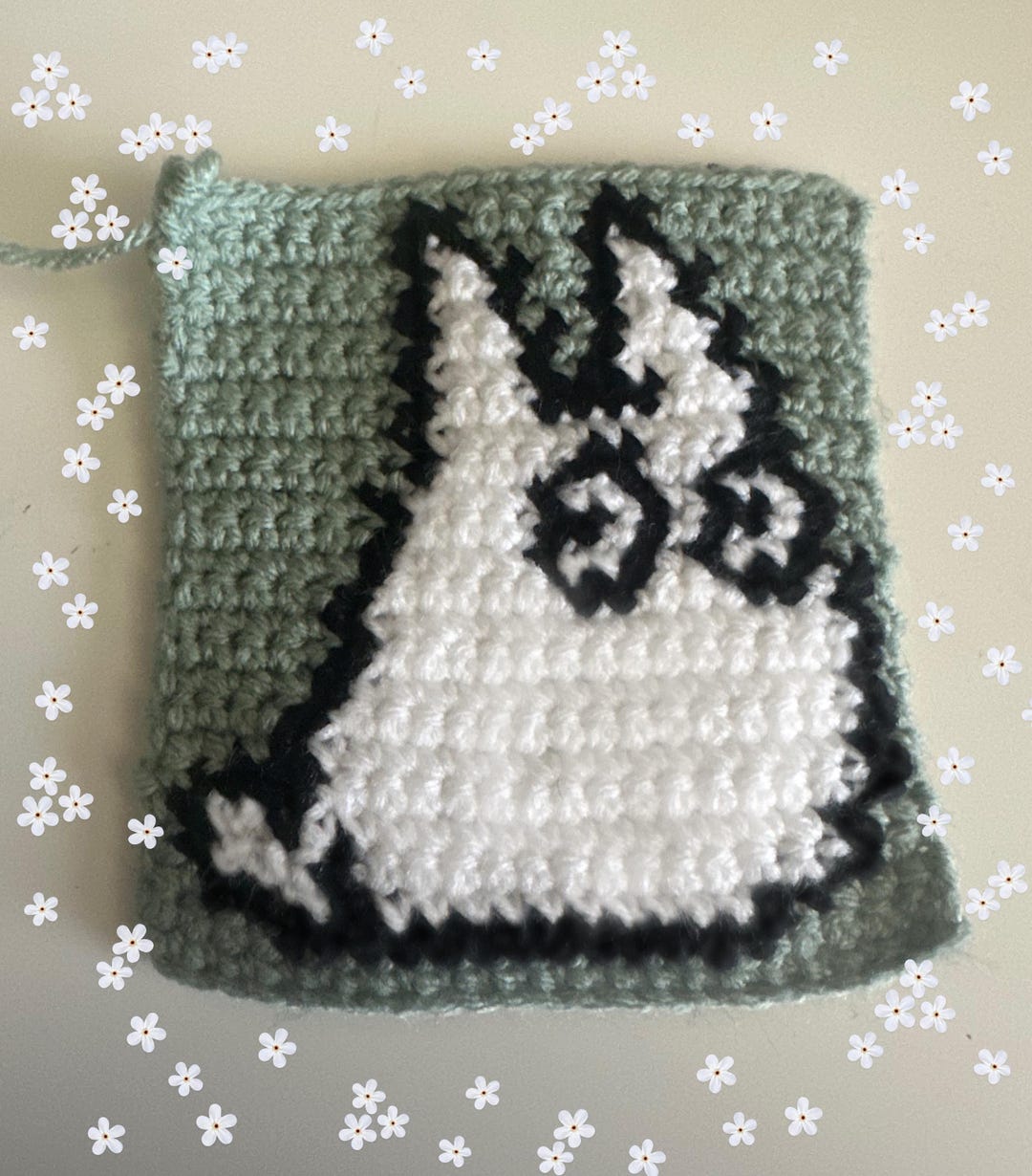 Chibi Totoro Crochet Tapestry Wall Hanging Pattern (PATTERN ONLY) - Etsy