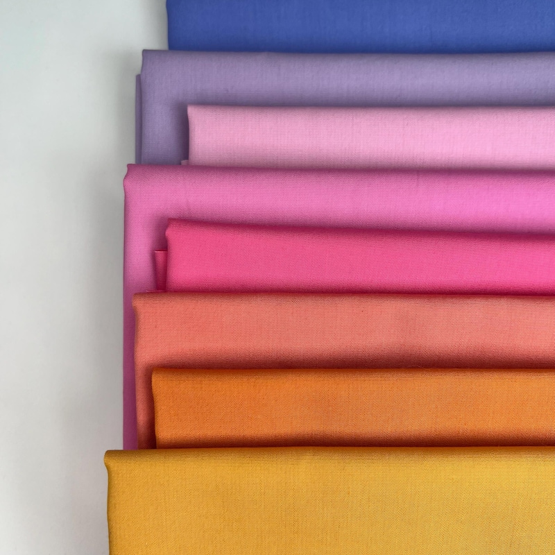 Orange Pink Fabric - Etsy