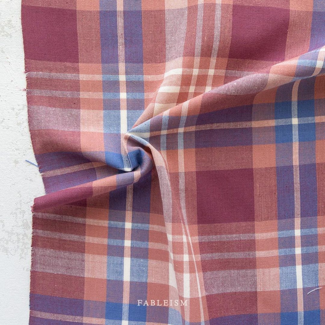 GARNET - Arcade Plaid Wovens | Fableism Supply Co - Cotton, Yarn-dyed ...