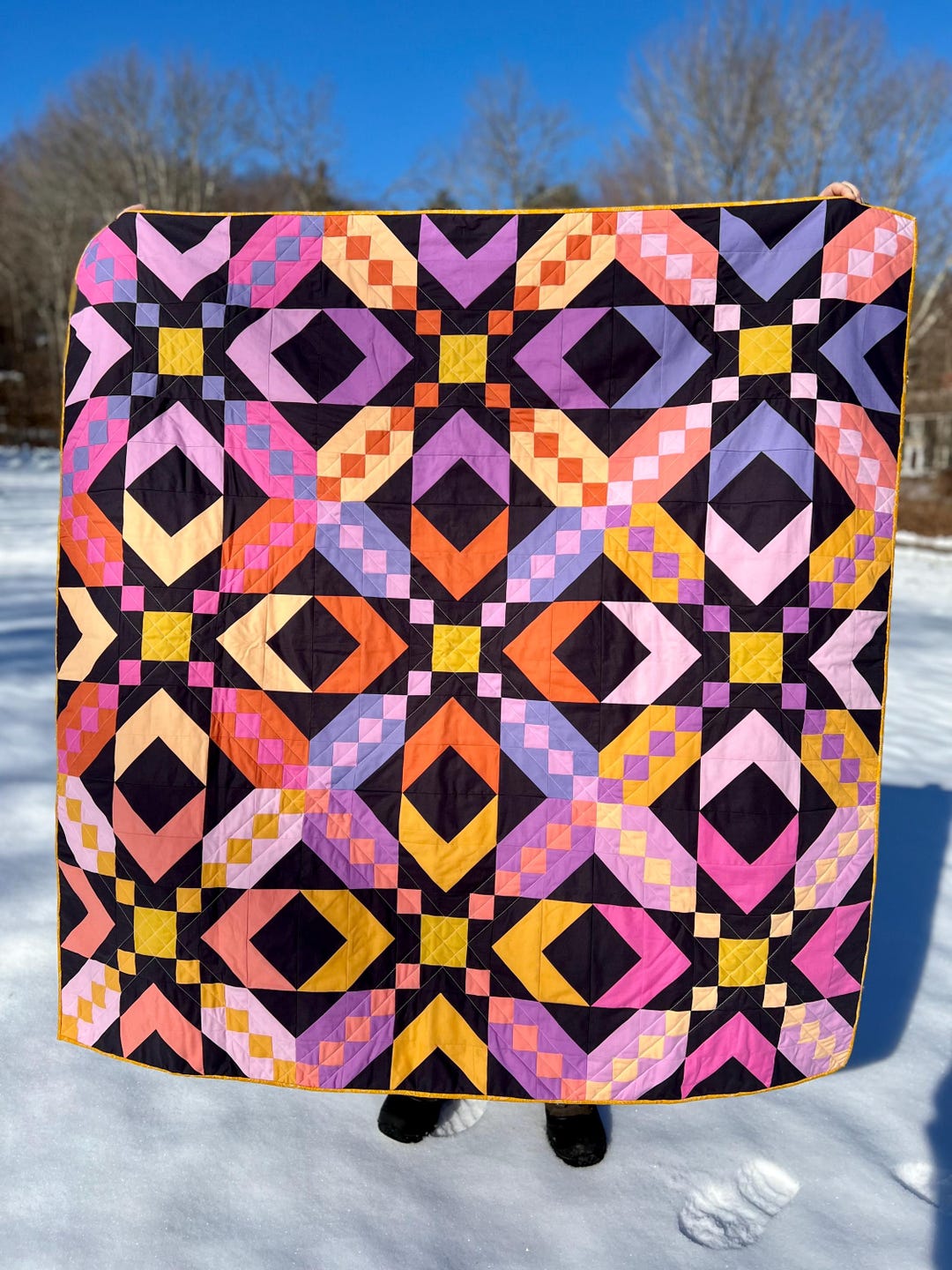 Stagecoach Quilt Pattern PDF Download | Quilt Pattern | Baby Throw Bed ...