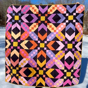 Stagecoach Quilt Pattern PDF Download | Quilt Pattern | Baby Throw Bed ...