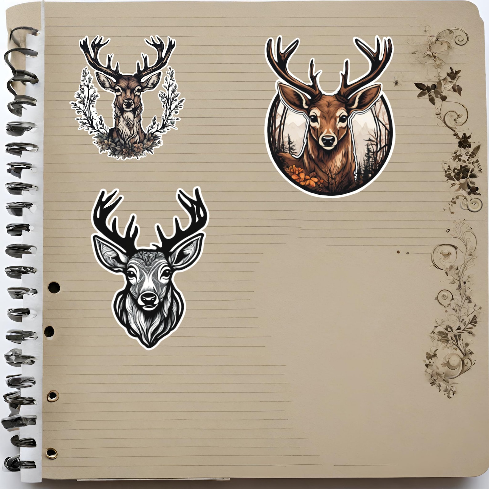 Deer Stickers, Cute Animals Png, Animal Stickers, Cute Stickers ...