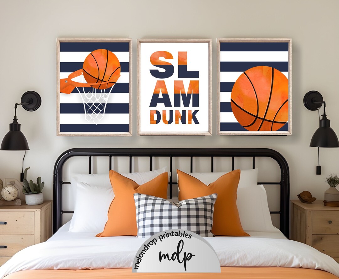Printable Basketball Wall Art Toddler Boys Room Sports Decor Sports ...