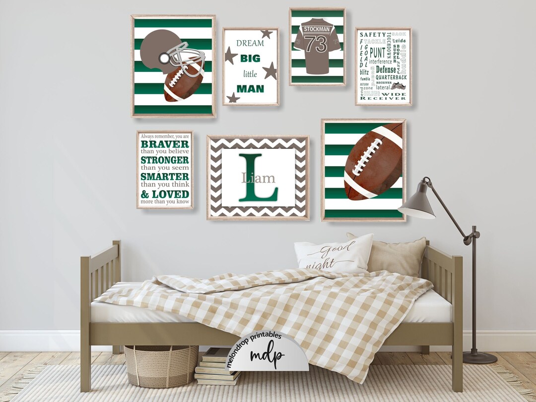 Printable Football Nursery Wall Art Boys Room Sports Prints Football ...