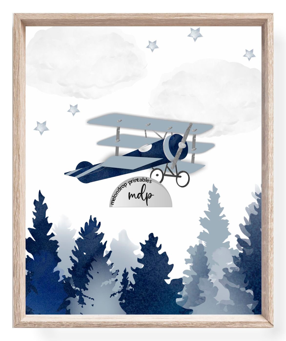 Airplane Nursery Decor Baby Boy Nursery Airplane Wall Art Printable ...