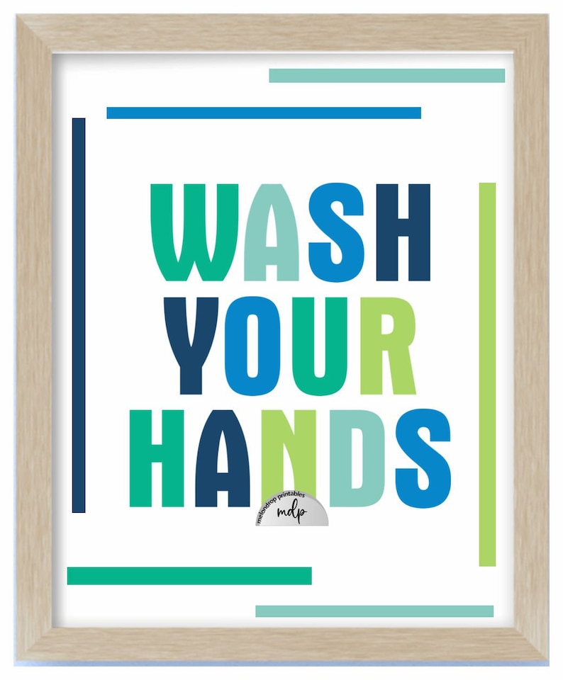 Boys Bathroom Printable Signs Boy Bathroom Art Prints Fun Colorful Bath ...