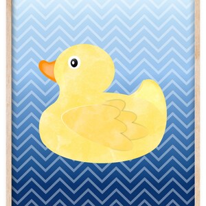 Bathroom Printable Signs Kids Rubber Duck Bath Art Print Rubber Ducky ...