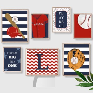 Printable Baseball Nursery Wall Art Boy Sports Room Decor Baseball ...