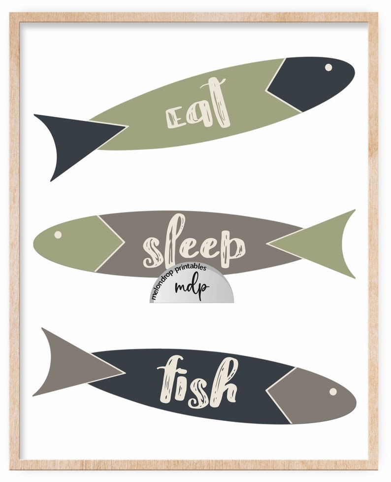 Fishing Nursery Art Baby Boy Nursery Wall Art Printable Personalized ...