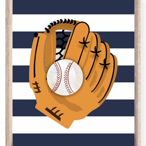 Printable Baseball Nursery Wall Art Boy Sports Room Decor Baseball ...