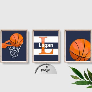 Printable Basketball Wall Art Toddler Boys Room Sports Decor Basketball ...