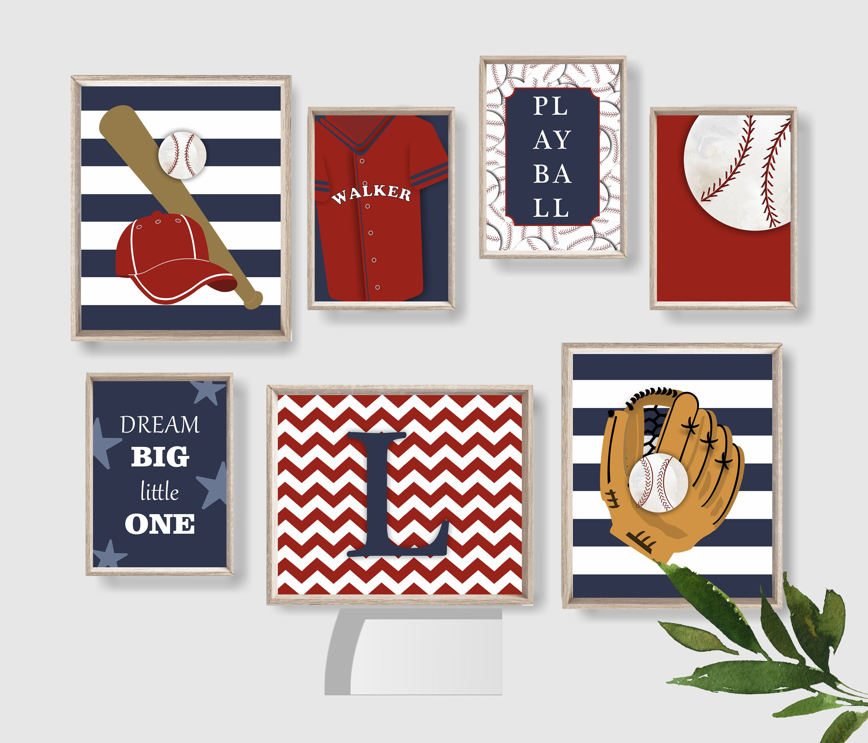 Printable Baseball Nursery Wall Art Boy Sports Room Decor Baseball ...