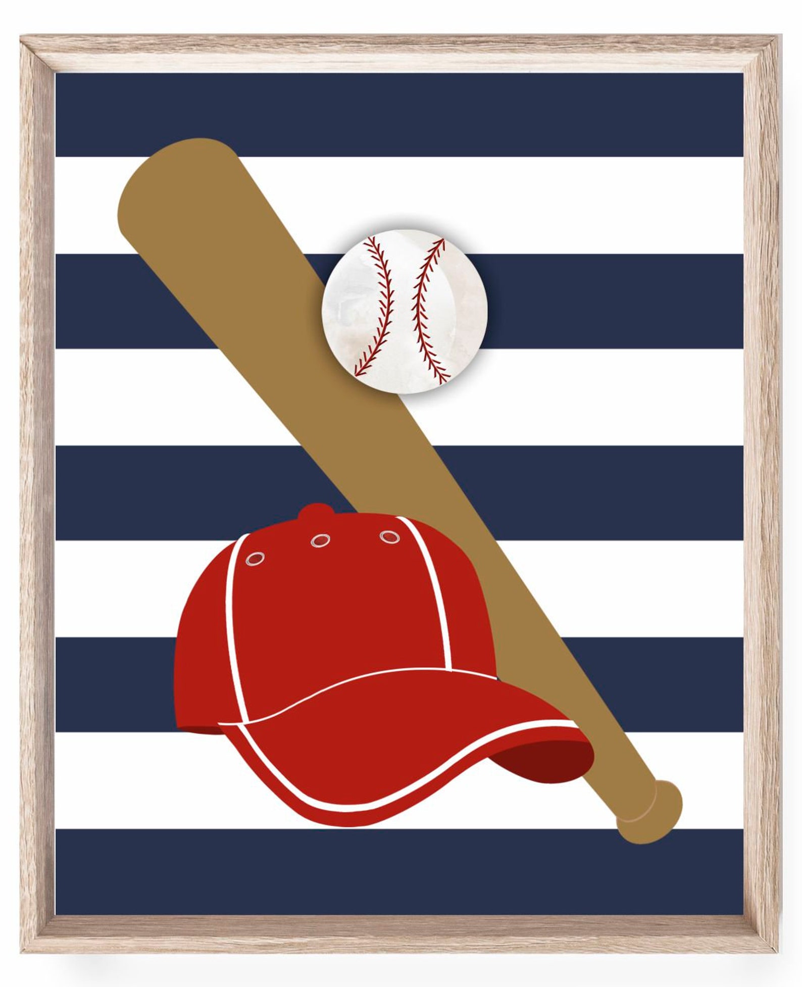 Printable Baseball Nursery Wall Art Boy Sports Room Decor Baseball ...